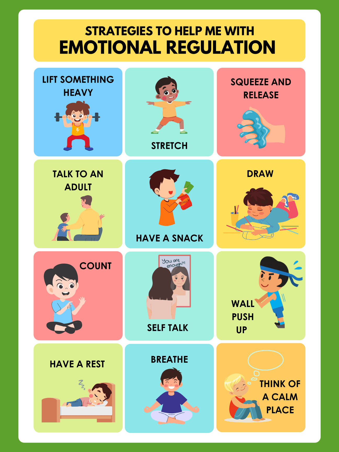 Emotional Regulation Strategies Poster