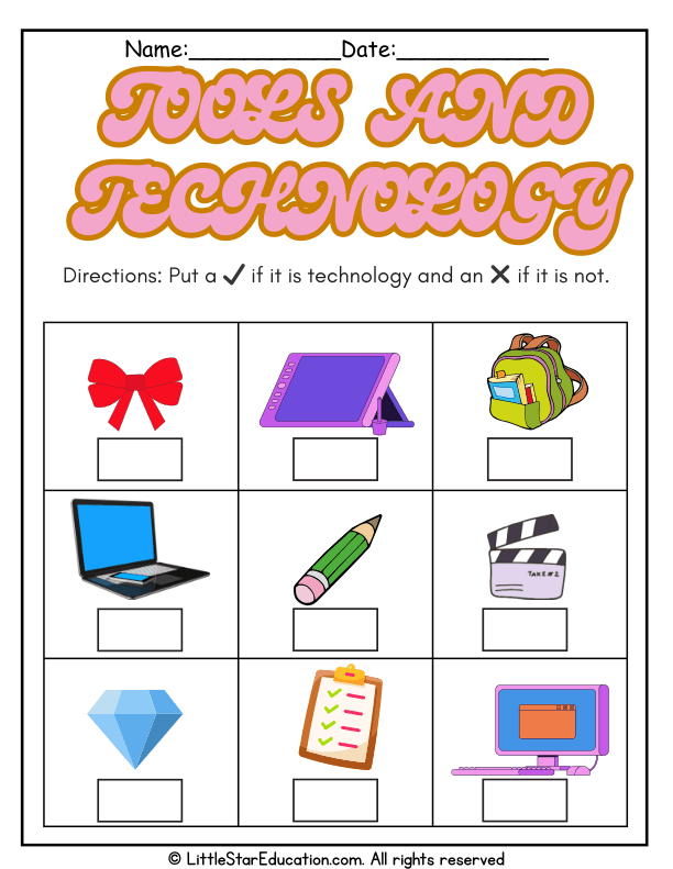 Identifying Tools and Technology Science